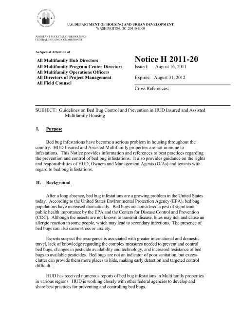 HUD Notice H 2011-20