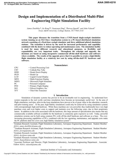 Paper - AIAA - American Institute of Aeronautics and Astronautics