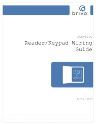 (ACS) Reader Keypad Wiring Guide - Brivo Systems