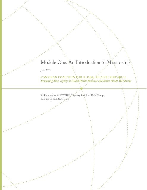 Module One: An Introduction to Mentorship - The INCLEN Trust