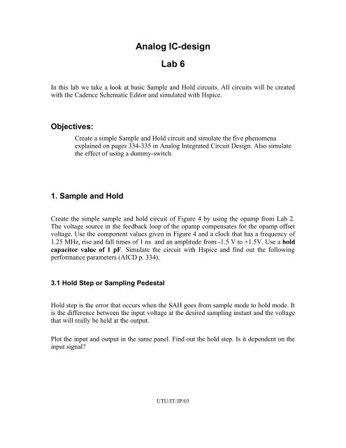 Analog IC-design Lab 6