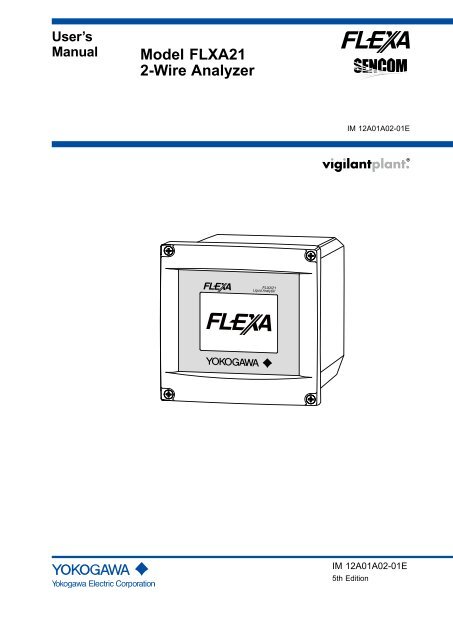 User's Manual for FLXA21 - Yokogawa