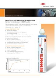 BETASEAL U-428 Plus - Dow Automotive Systems