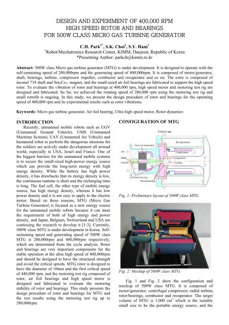 design and experiment of 400000 rpm high speed rotor and ...