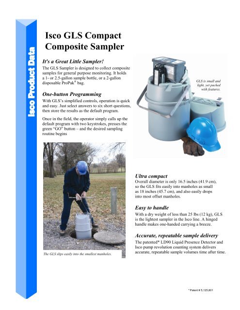 GLS Compact Portable Sampler - Isco
