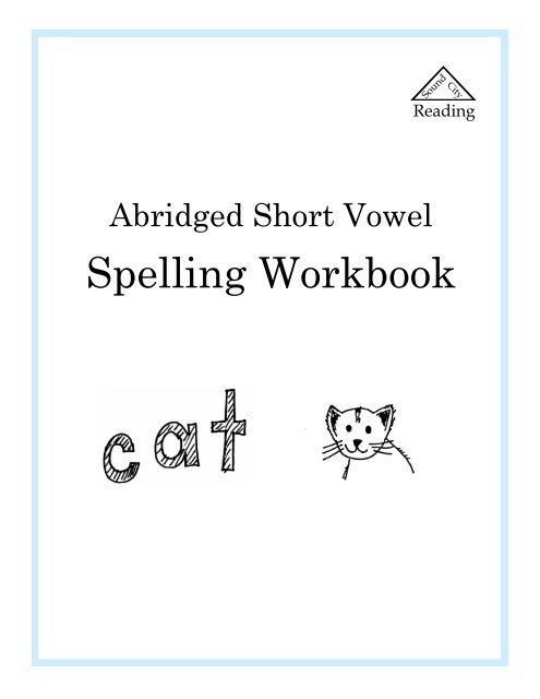 Short Vowel Workbook - Sound City Reading