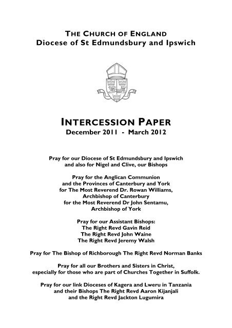 intercession paper - The Diocese of St Edmundsbury and Ipswich