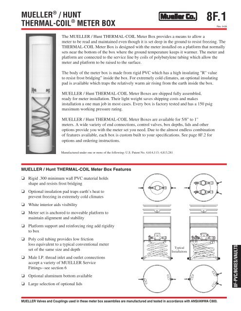 MUELLERÂ® / HUNT THERMAL-COILÂ® METER BOX - Mueller Co.