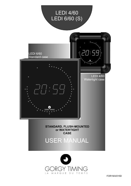 USER MANUAL - Gorgy Timing