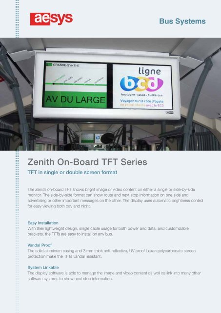 Multimedia Passenger Information System - Aesys