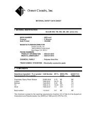 Ormet 802 Process Guidelines - Ormet Circuits, Inc.