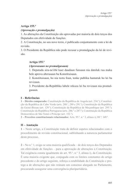 Artigo 154.°(Iniciativa