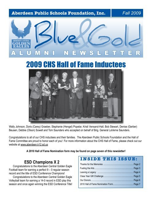 Fall 2009 - Aberdeen Central High School