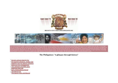 The Philippines: "A glimpse through history" - AboutPhilippines.ph