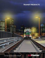 Relay Rail reference guide. - LB Foster Rail Products