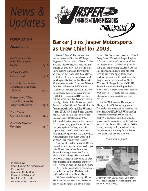 News & Updates - JASPER Engines & Transmissions