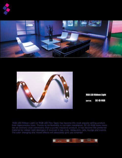 RGB LED Ribbon Light SC-ID-RGB