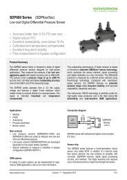 I2C Functional Description for SFM3000 - Sensirion