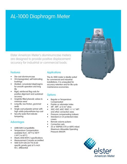 AL 1000 Data Sheet - Barchard Engineering Ltd.