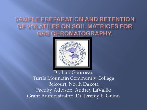 Sample Preparation and Rentention of Volatiles on Soil Matrices for ...