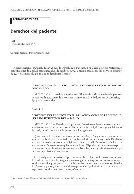 Derechos del paciente