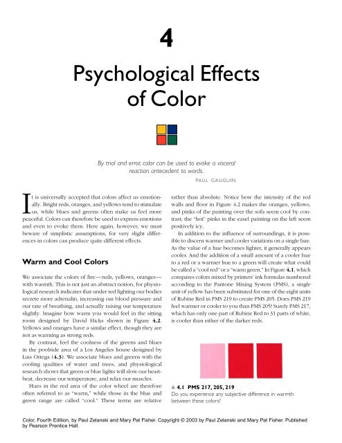 Psychological Effects of Color