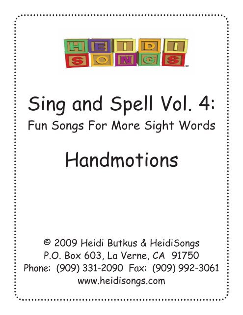 the-a-song-heidi-songs