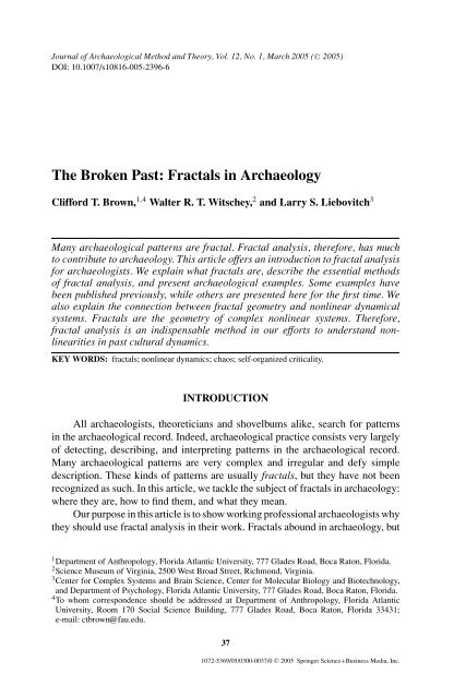 The Broken Past Fractals In Archaeology Center For Complex the-broken-past-fractals-in-archaeology-center-for-complex