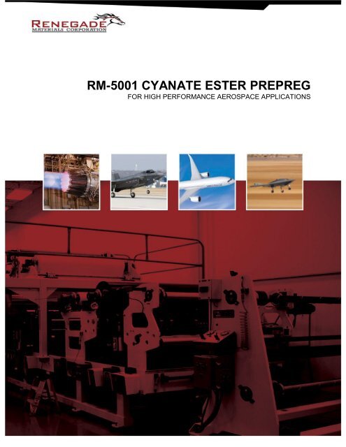 RM-5001 CYANATE ESTER PREPREG - Renegade Materials