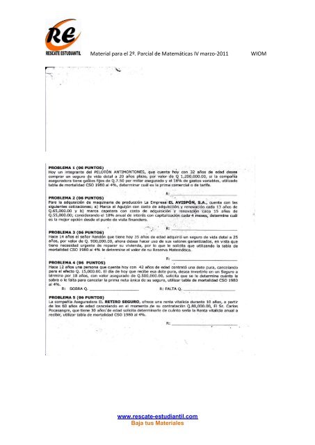 mate 4 segundo parcial - Rescate Estudiantil