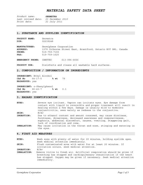 GermXtra - Germiphene