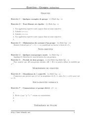 Intégrales dépendant d 'un paramètre - Exo7 - Emathfr