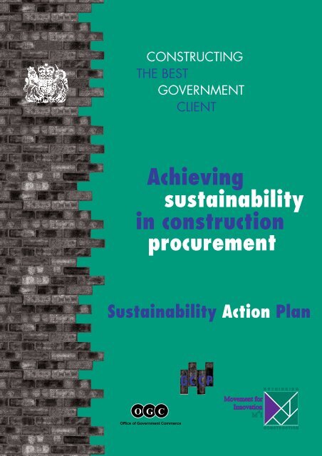 Sustainability in Construction Procurement - Constructing Excellence