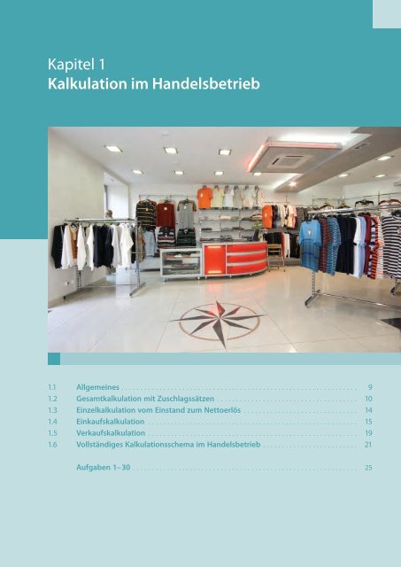 Kapitel 1 Kalkulation im Handelsbetrieb