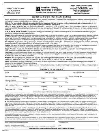 Critical Illness Benefit Claim Form - American General Life ...