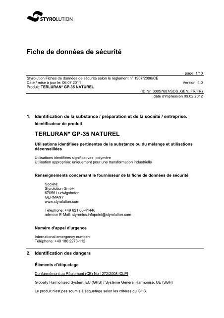 terluran* gp-35 naturel - BASF Packaging Portal