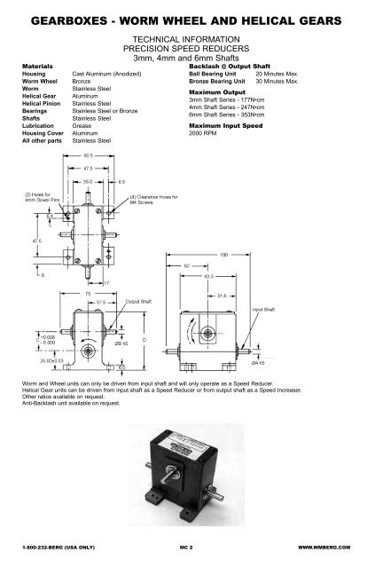 Download Catalog Metric Section C PDF - W.M. Berg