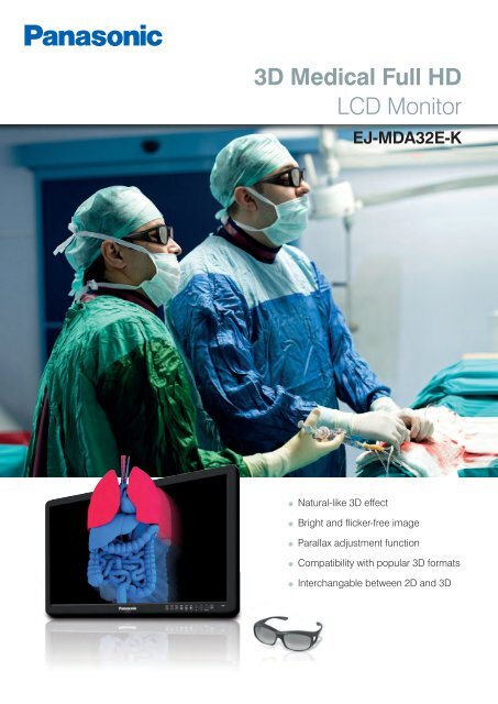 3D Medical Full HD LCD Monitor - Panasonic Biomedical
