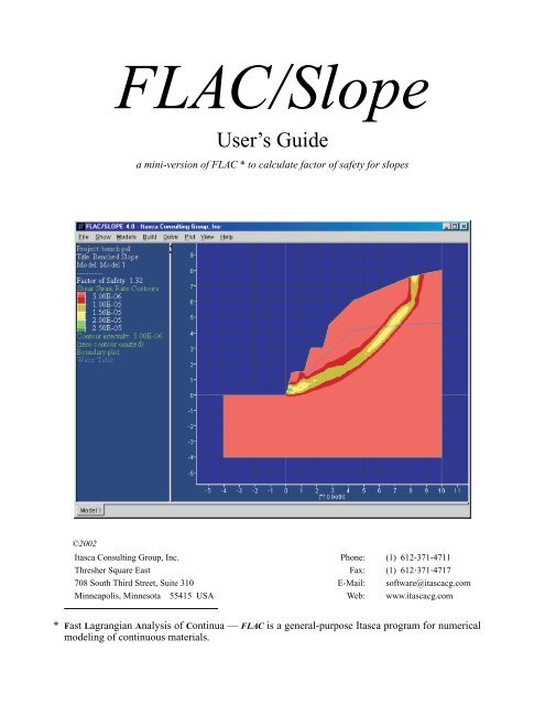 FLAC/Slope - Itasca Denver, Inc.