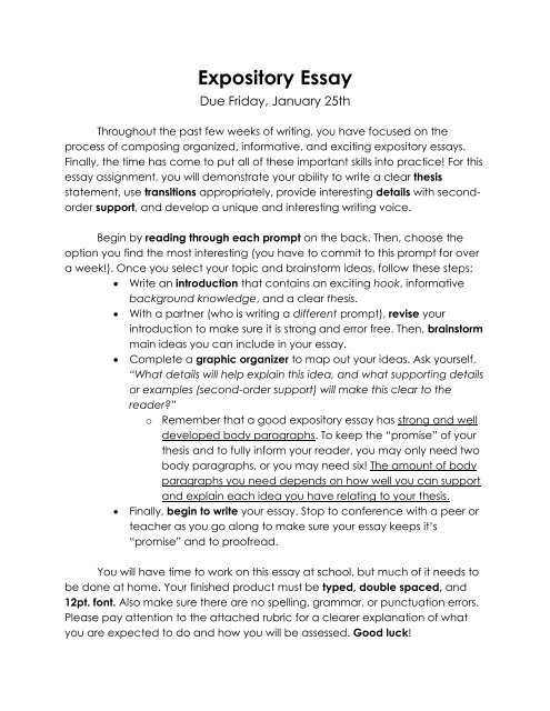 Expository Essay - Mead