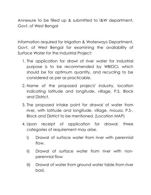 Instruction Sheet for application for water connection from I& W ...