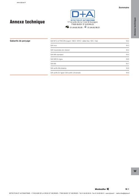 Annexe technique - Detection Et Automatisme