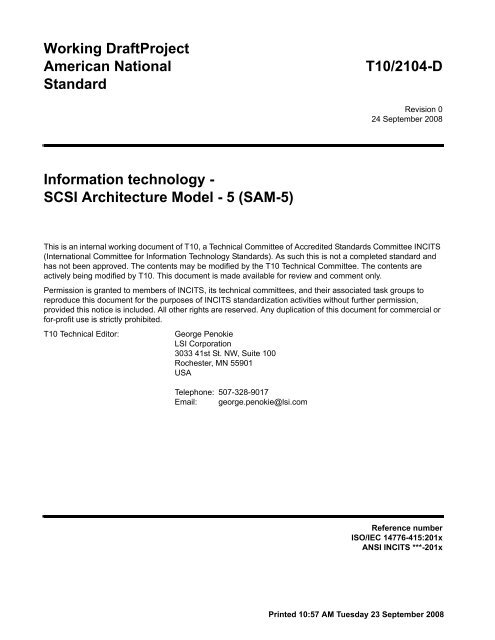 SCSI Architecture Model - 4