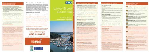 Brunel Trail cycle leaflet - Sustrans