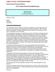 Sample Memo for School Staff