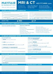 to download a printable PDF - Mayfair Diagnostics