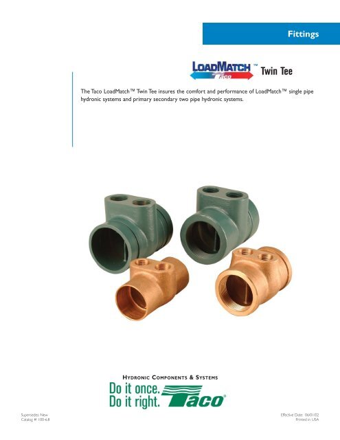 Taco Hvac Logo Hydronic Systems & Components Catalog Taco Hvac