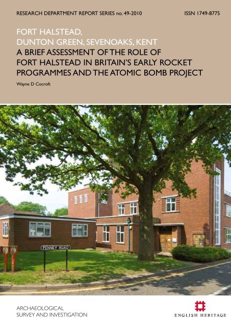 fort halstead, dunton green, sevenoaks, kent a brief - English Heritage