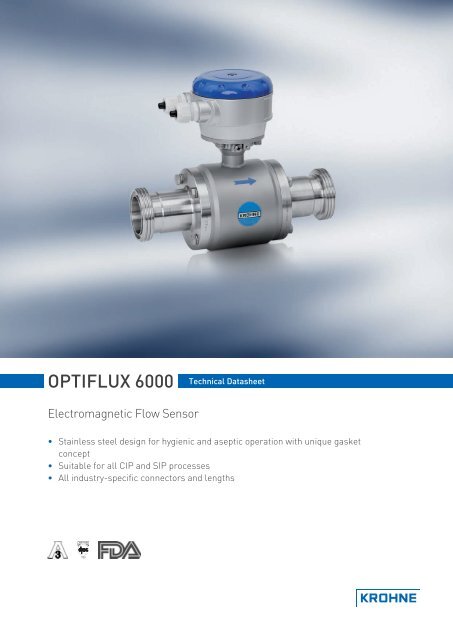 Electromagnetic flow meters - OPTIFLUX6000 - Forbes Marshall