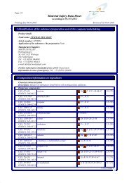 MATERIAL SAFETY DATA SHEET Coca-Cola classic MicroDosed ...